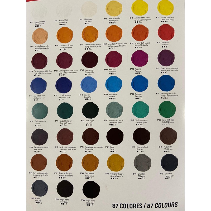 Pintura óleo Goya Titán - Todos los colores y tamaños • Pinturas Alejo